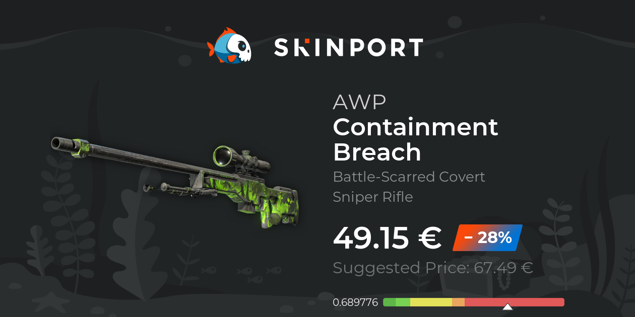 AWP | Containment Breach (Battle-Scarred) - Counter-Strike 2 - Skinport