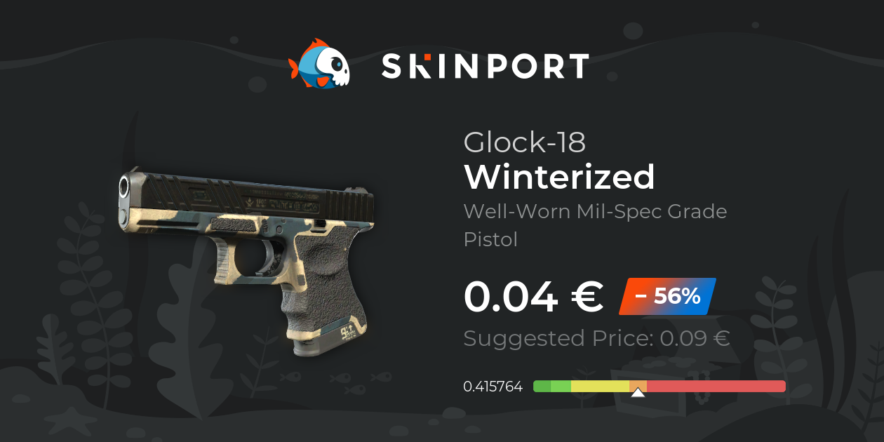 Glock-18 | Winterized (Well-Worn) - Counter-Strike 2 - Skinport