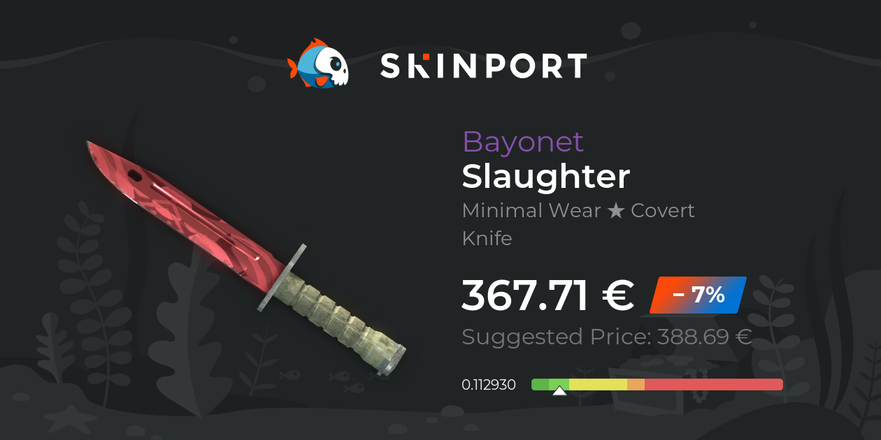 Bayonet | Slaughter (Minimal Wear) - Counter-Strike 2 - Skinport