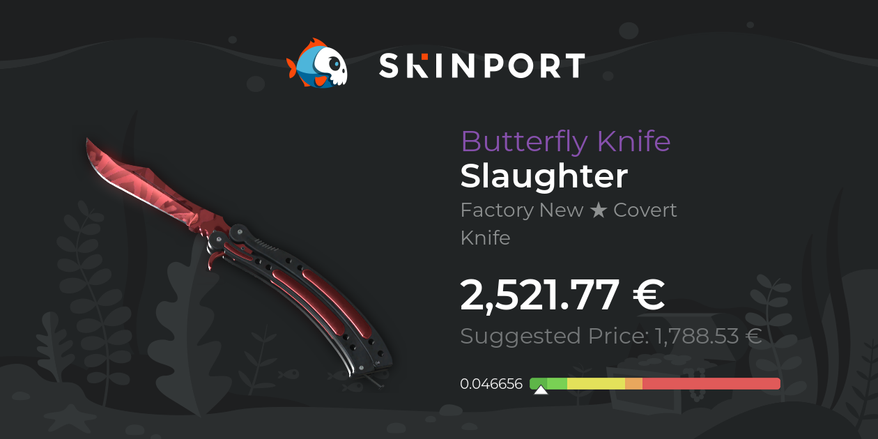 Butterfly Knife | Slaughter (Factory New) - Counter-Strike 2 - Skinport