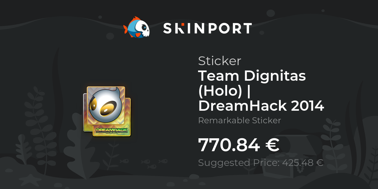 印花 | Team Dignitas（闪亮）| 2014年 DreamHack 锦标赛 - Counter-Strike 2 - Skinport