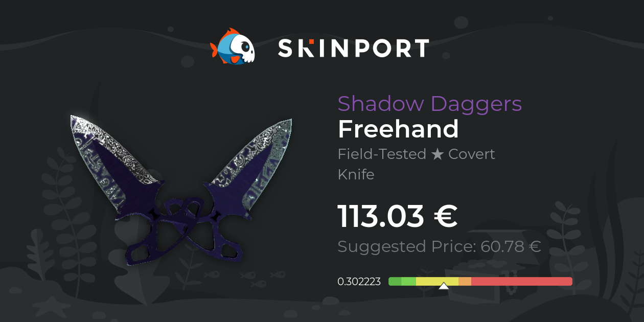 Shadow Daggers | Freehand (Field-Tested) - CS2 - Skinport