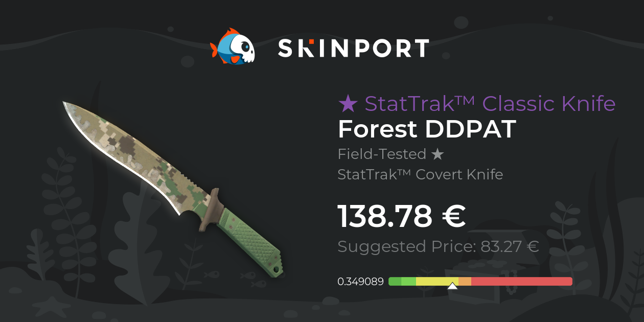 StatTrak™ Classic Knife | Forest DDPAT (Field-Tested) - Counter-Strike ...