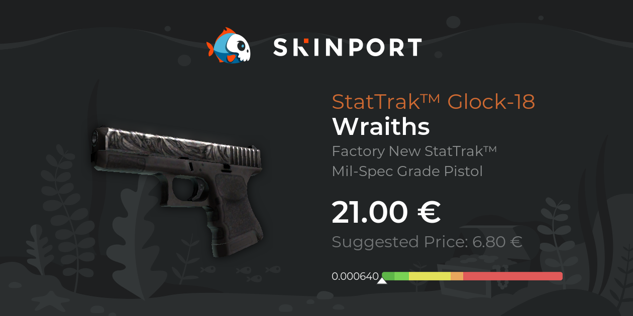 StatTrak™ Glock-18 | Wraiths (Factory New) - Counter-Strike 2 - Skinport