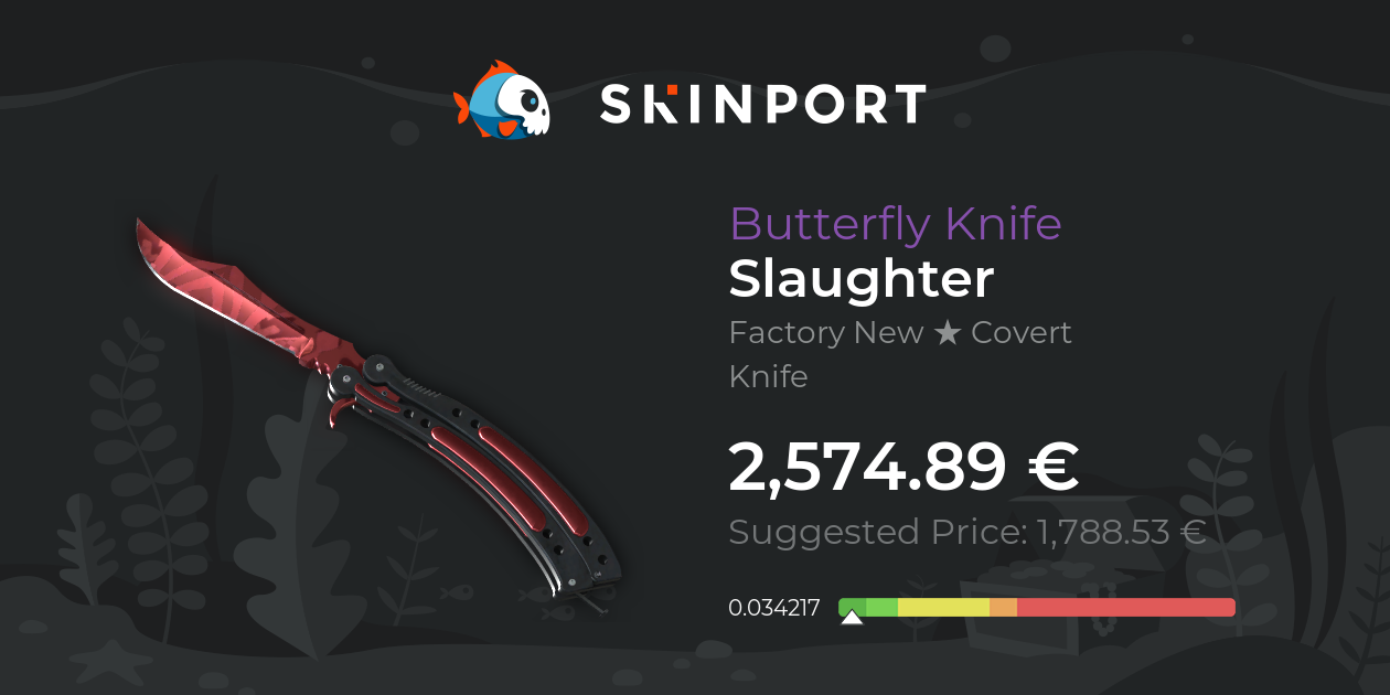 Butterfly Knife | Slaughter (Factory New) - Counter-Strike 2 - Skinport