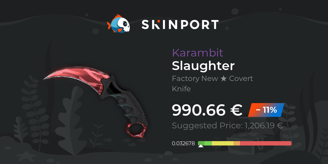 Karambit | Slaughter (Factory New) - CS2 - Skinport