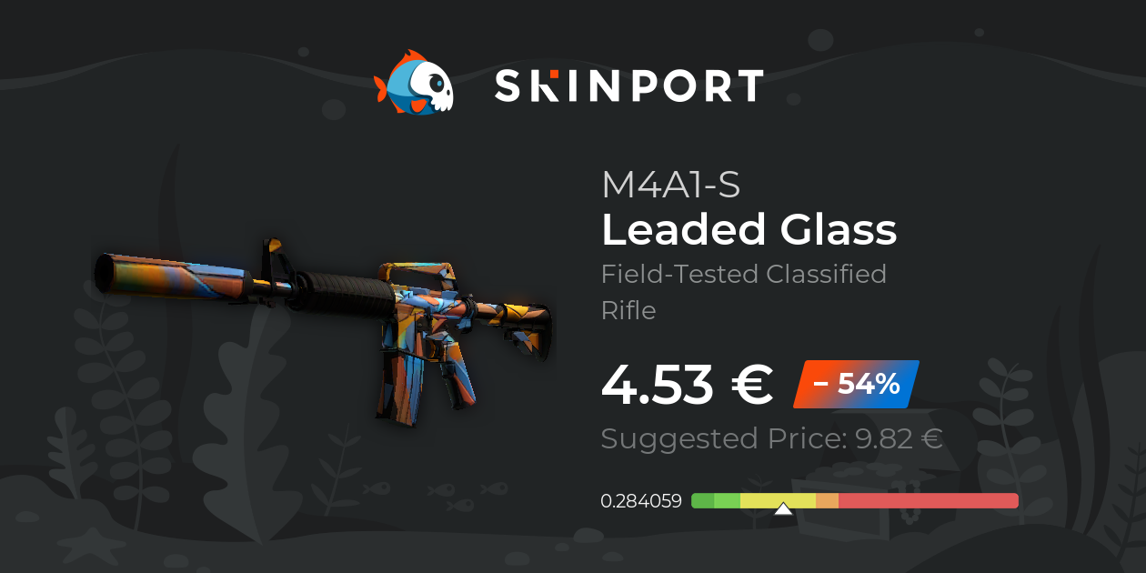 M4A1-S | Leaded Glass (Field-Tested) - Counter-Strike 2 - Skinport