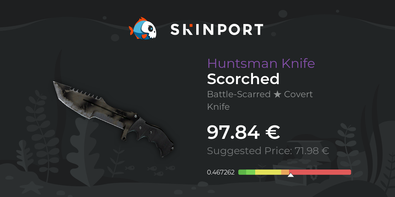 Huntsman Knife | Scorched (Battle-Scarred) - CS2 - Skinport