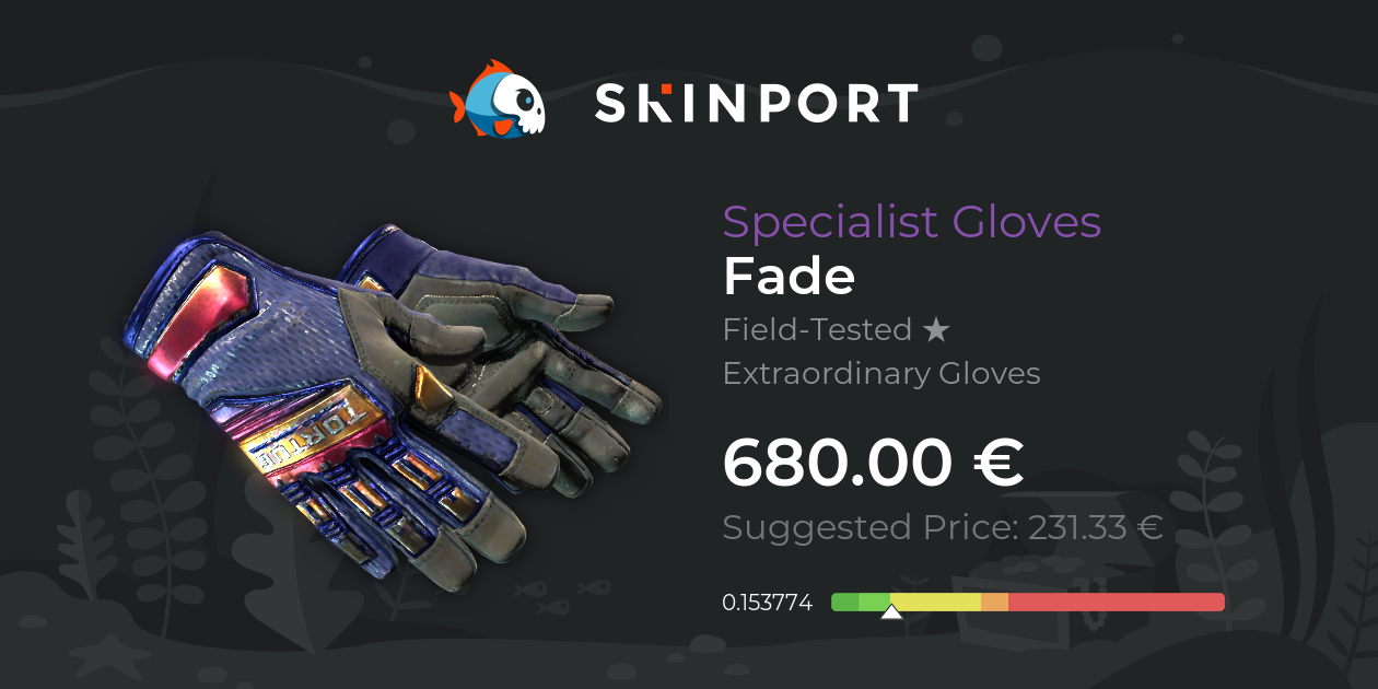 Specialist Gloves | Fade (Field-Tested) - Counter-Strike 2 - Skinport