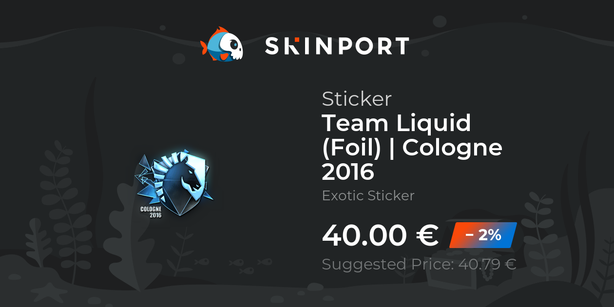 Sticker | Team Liquid (Foil) | Cologne 2016 - Counter-Strike 2 - Skinport