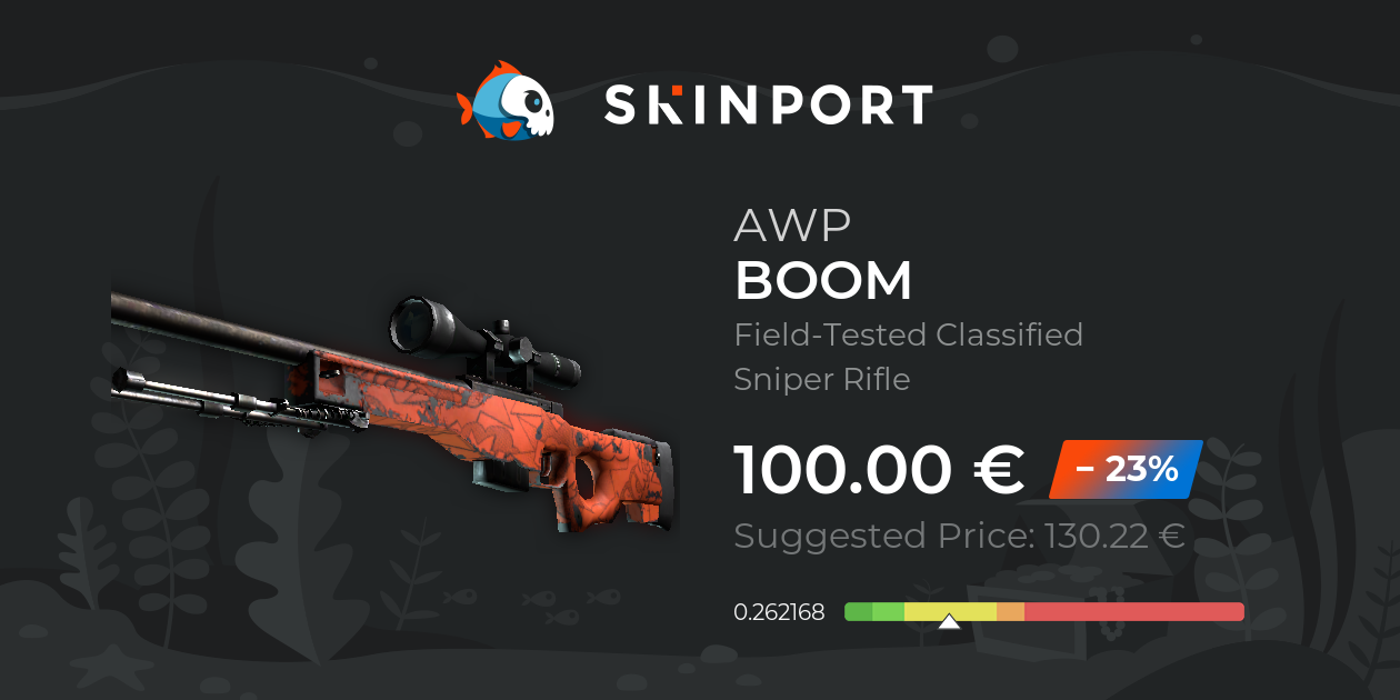 AWP | BOOM (Field-Tested) - Counter-Strike 2 - Skinport