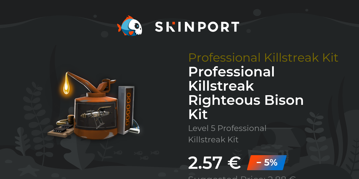 Professional Killstreak Righteous Bison Kit - Team Fortress 2 - Skinport