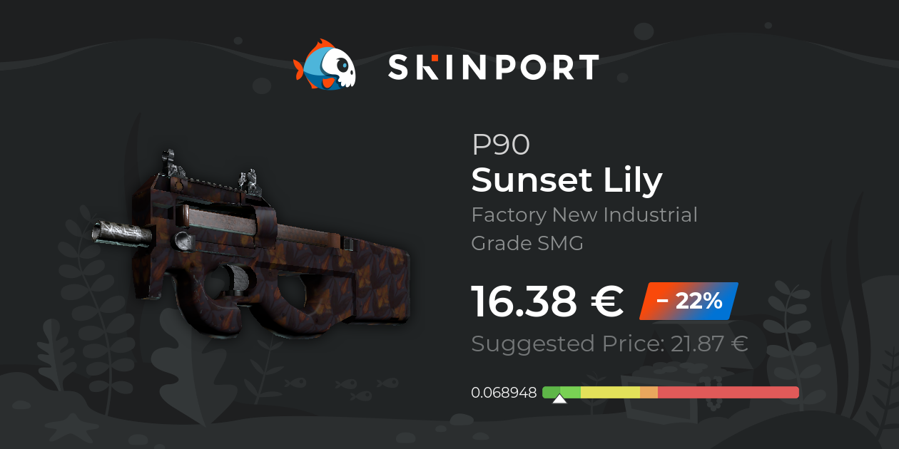P90 | Sunset Lily (Factory New) - CS2 - Skinport