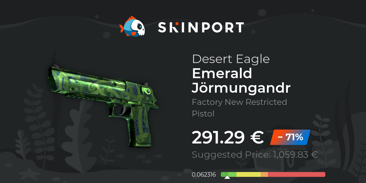 Desert Eagle | Emerald Jörmungandr (Factory New) - CS2 - Skinport