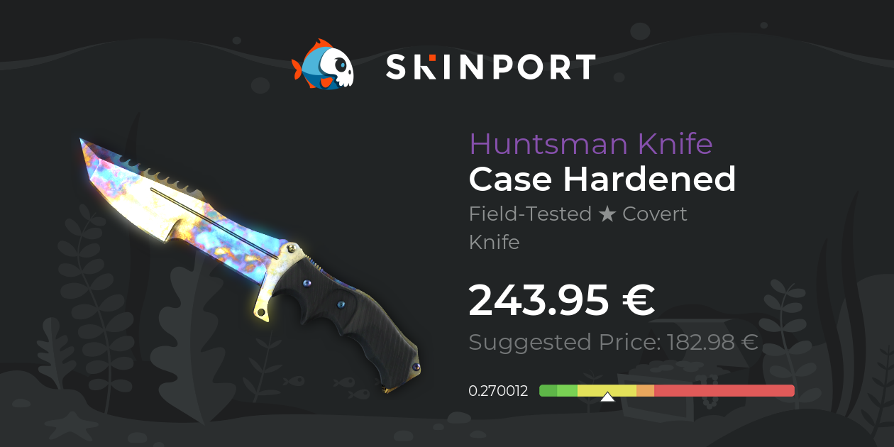 Huntsman Knife | Case Hardened (Field-Tested) - Counter-Strike 2 - Skinport