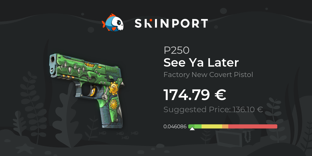 P250 | See Ya Later (Factory New) - Counter-Strike 2 - Skinport