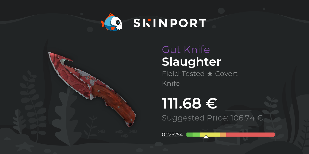 Gut Knife | Slaughter (Field-Tested) - Counter-Strike 2 - Skinport