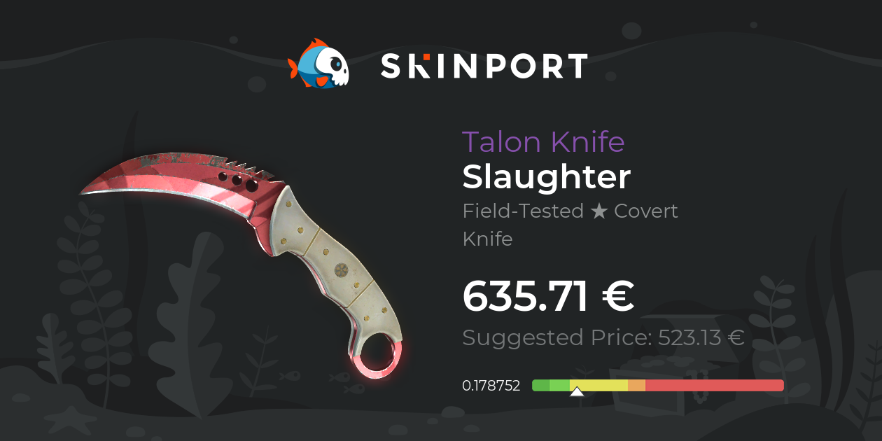 Talon Knife | Slaughter (Field-Tested) - Counter-Strike 2 - Skinport