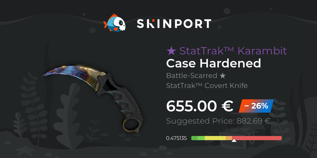 StatTrak™ Karambit | Case Hardened (Battle-Scarred) - Counter-Strike 2 ...