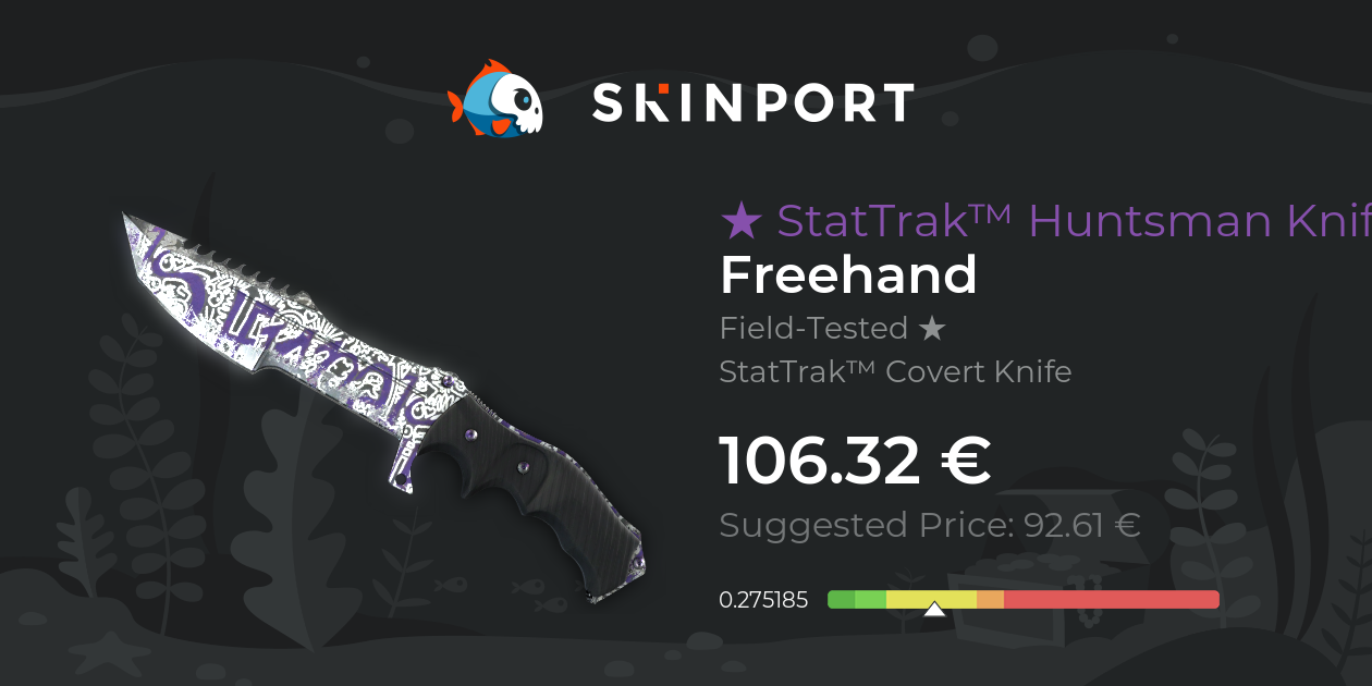 StatTrak™ Huntsman Knife | Freehand (Field-Tested) - Counter-Strike 2 ...