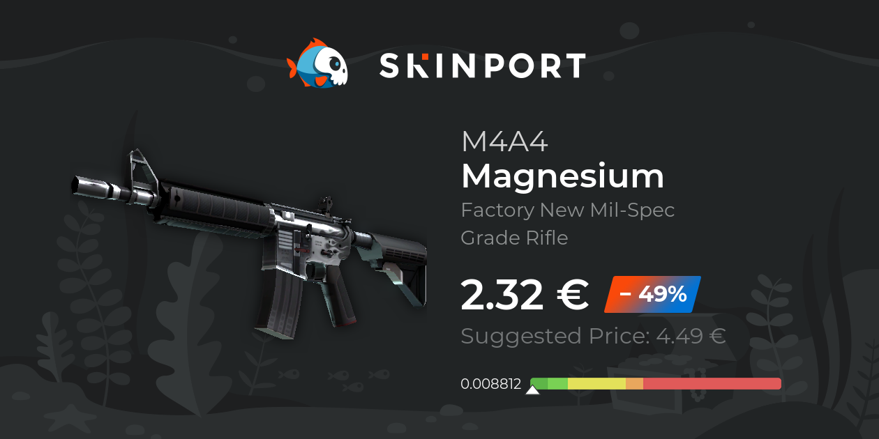 M4A4 | Magnesium (Factory New) - CS2 - Skinport