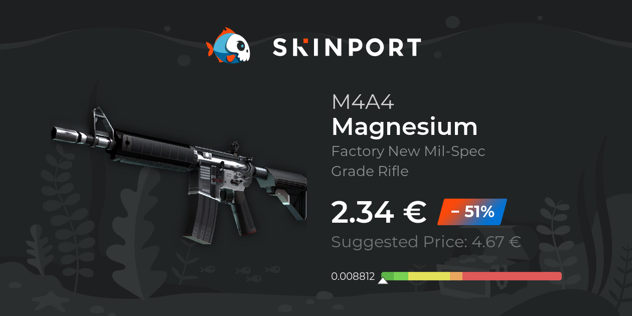 M4A4 | Magnesium (Factory New) - Counter-Strike 2 - Skinport