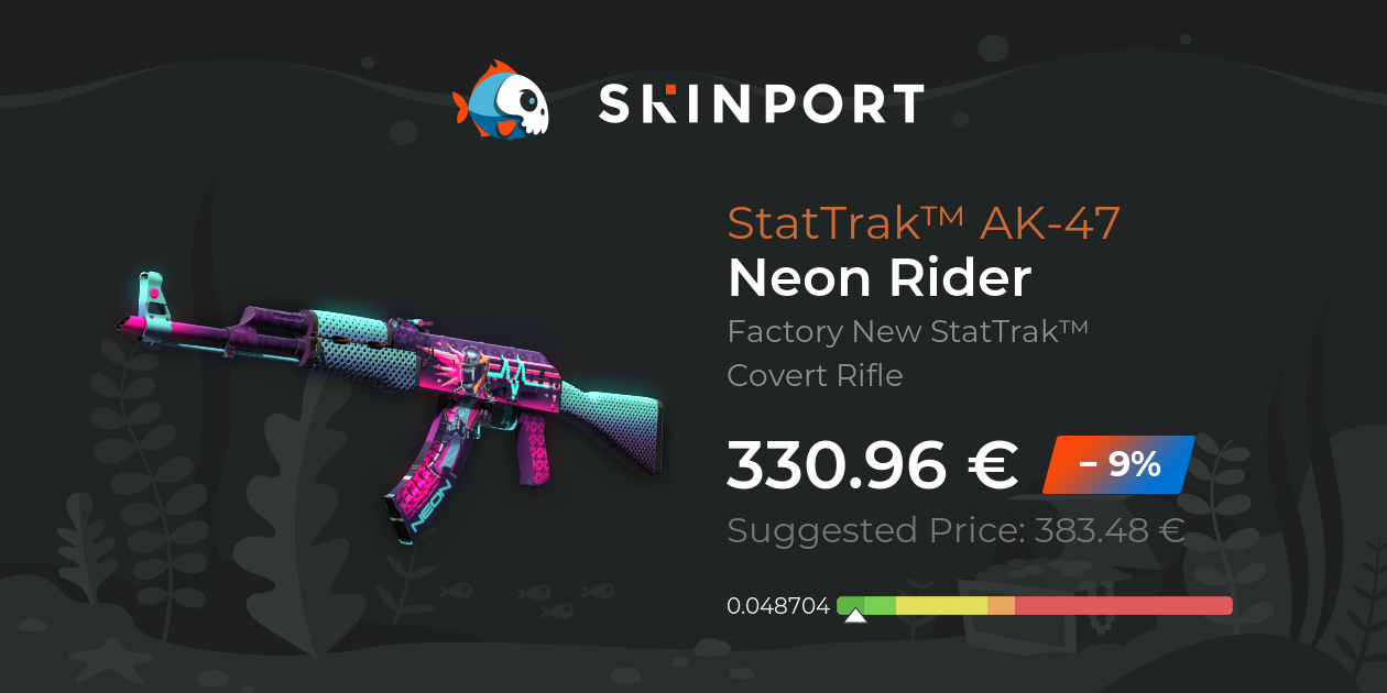 StatTrak™ AK-47 | Neon Rider (Factory New) - Counter-Strike 2 - Skinport