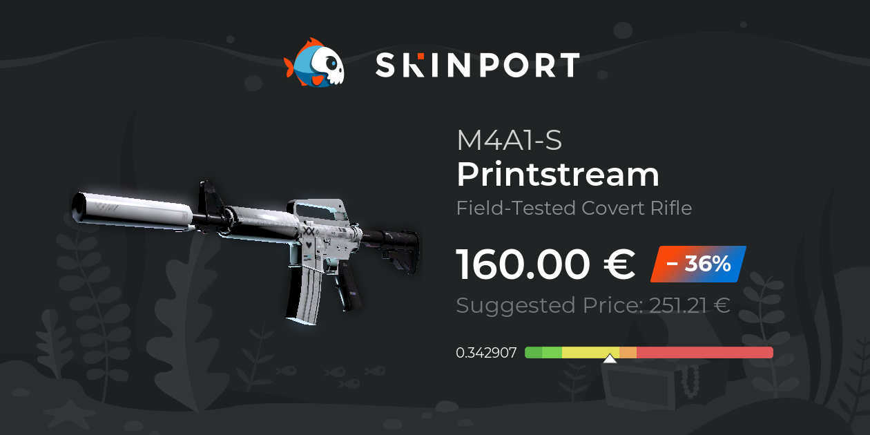 M4A1-S | Printstream (Field-Tested) - CS2 - Skinport