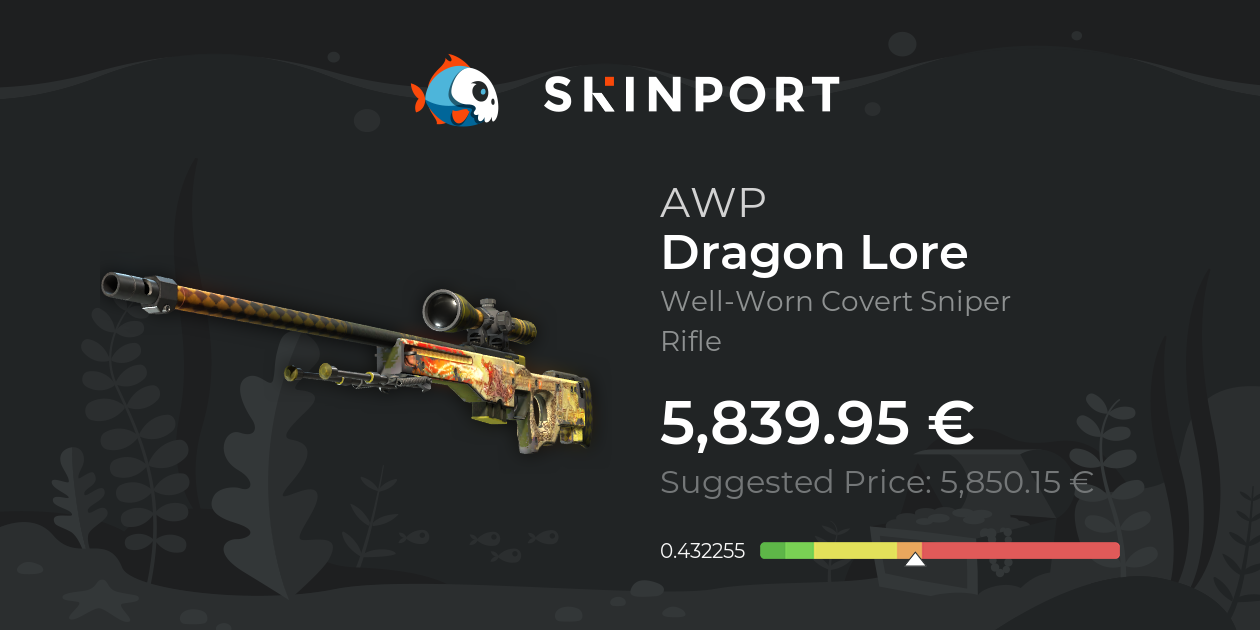 AWP | Dragon Lore (Well-Worn) - Counter-Strike 2 - Skinport