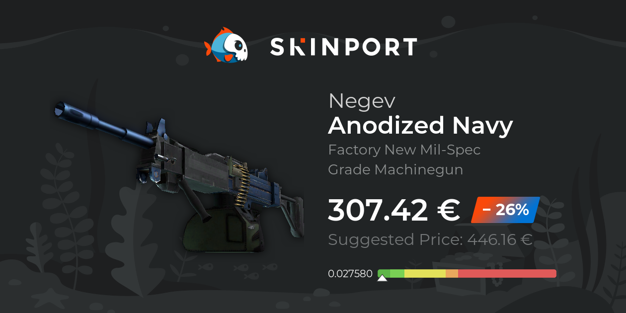 Negev | Anodized Navy (Factory New) - CS2 - Skinport