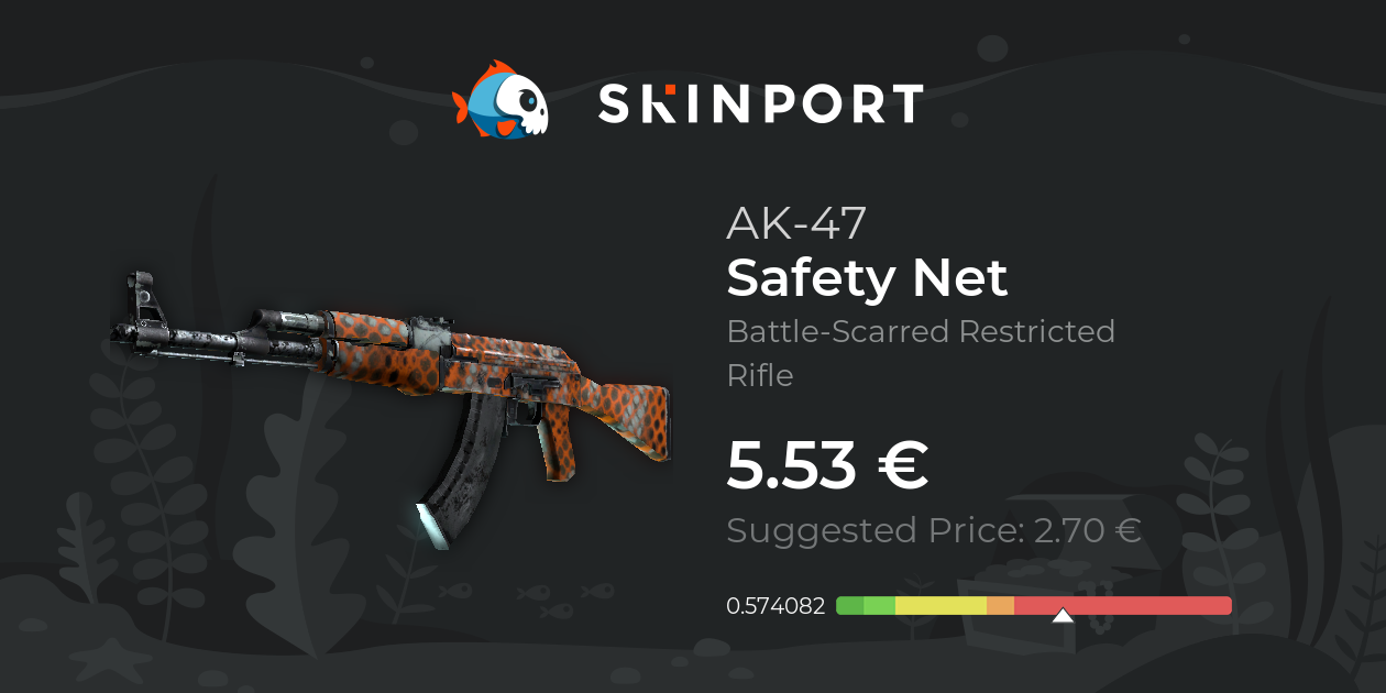 AK-47 | Safety Net (Battle-Scarred) - CS2 - Skinport