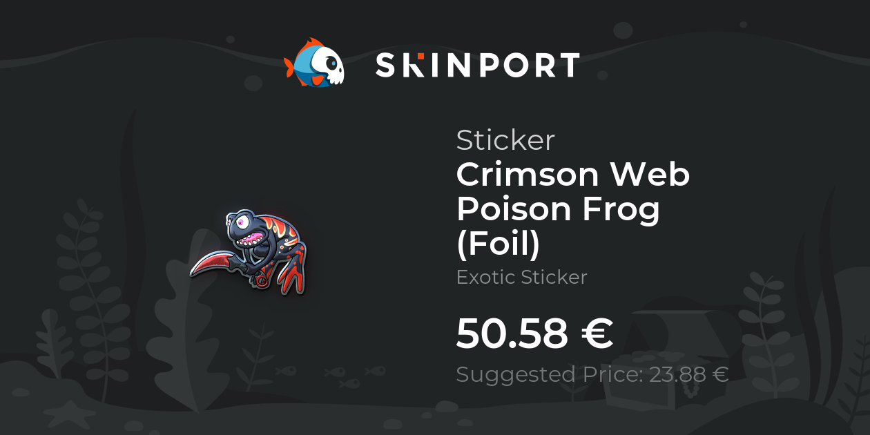 Sticker | Crimson Web Poison Frog (Foil) - Counter-Strike 2 - Skinport