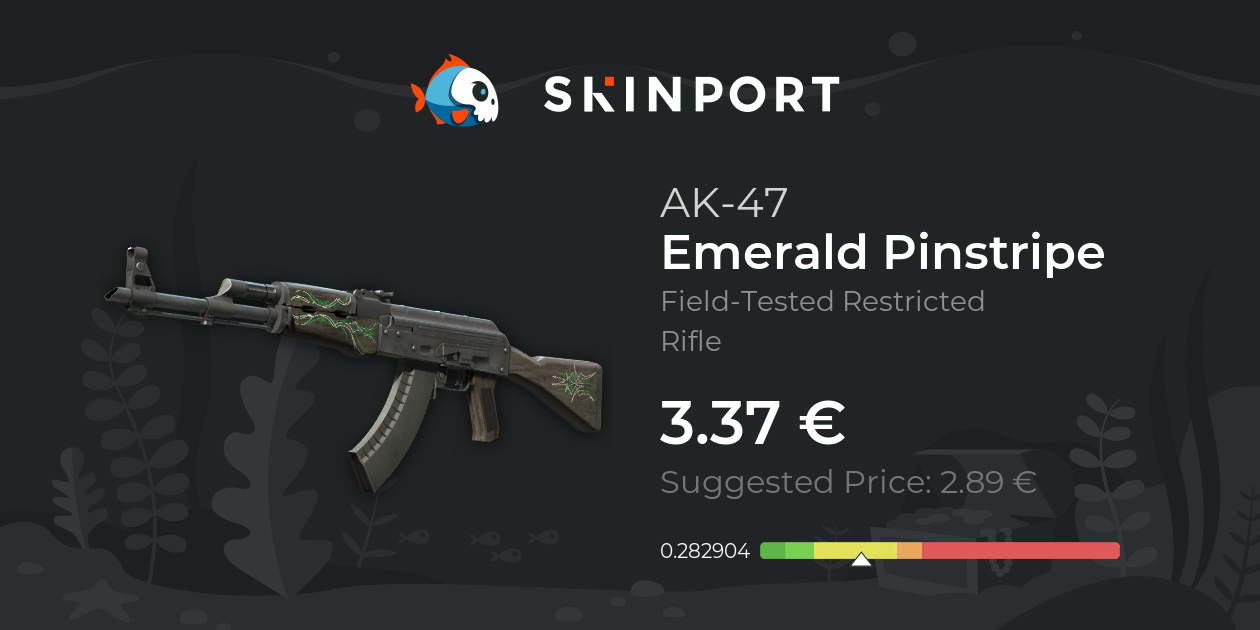 AK-47 | Emerald Pinstripe (Field-Tested) - Counter-Strike 2 - Skinport