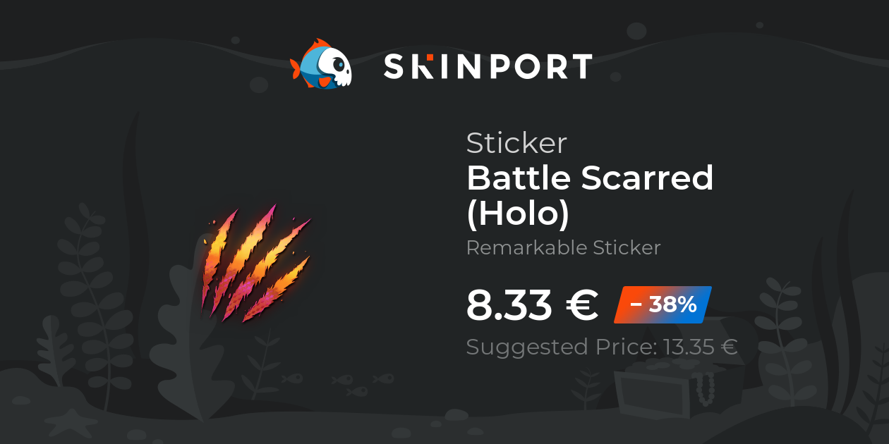Sticker | Battle Scarred (Holo) - CS:GO - Skinport