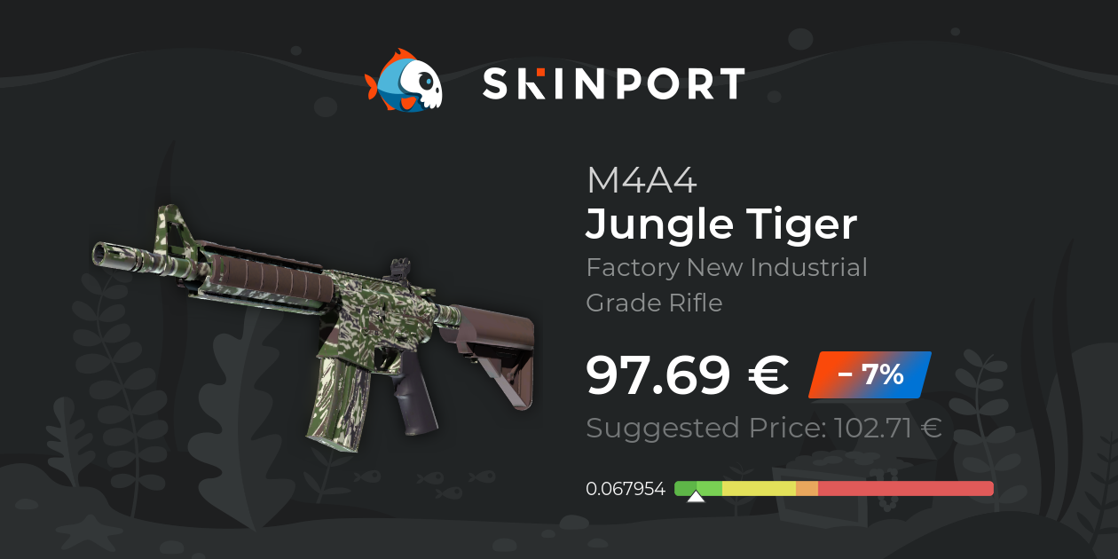 M4A4 | Jungle Tiger (Factory New) - Counter-Strike 2 - Skinport