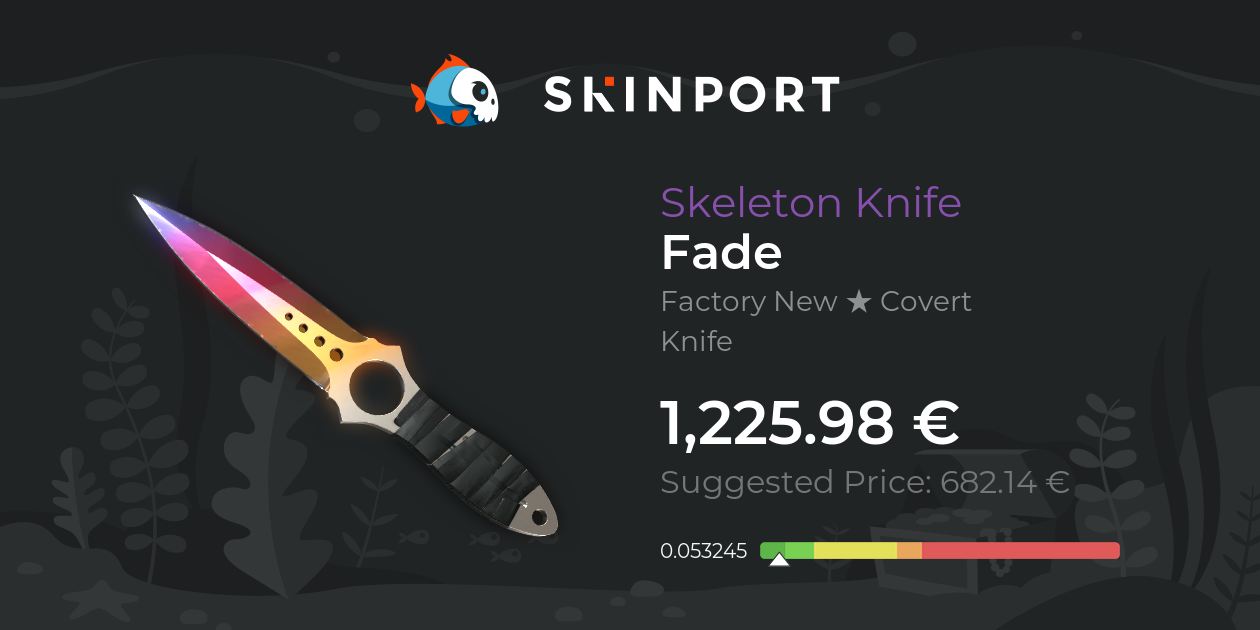 Skeleton Knife | Fade (Factory New) - Counter-Strike 2 - Skinport
