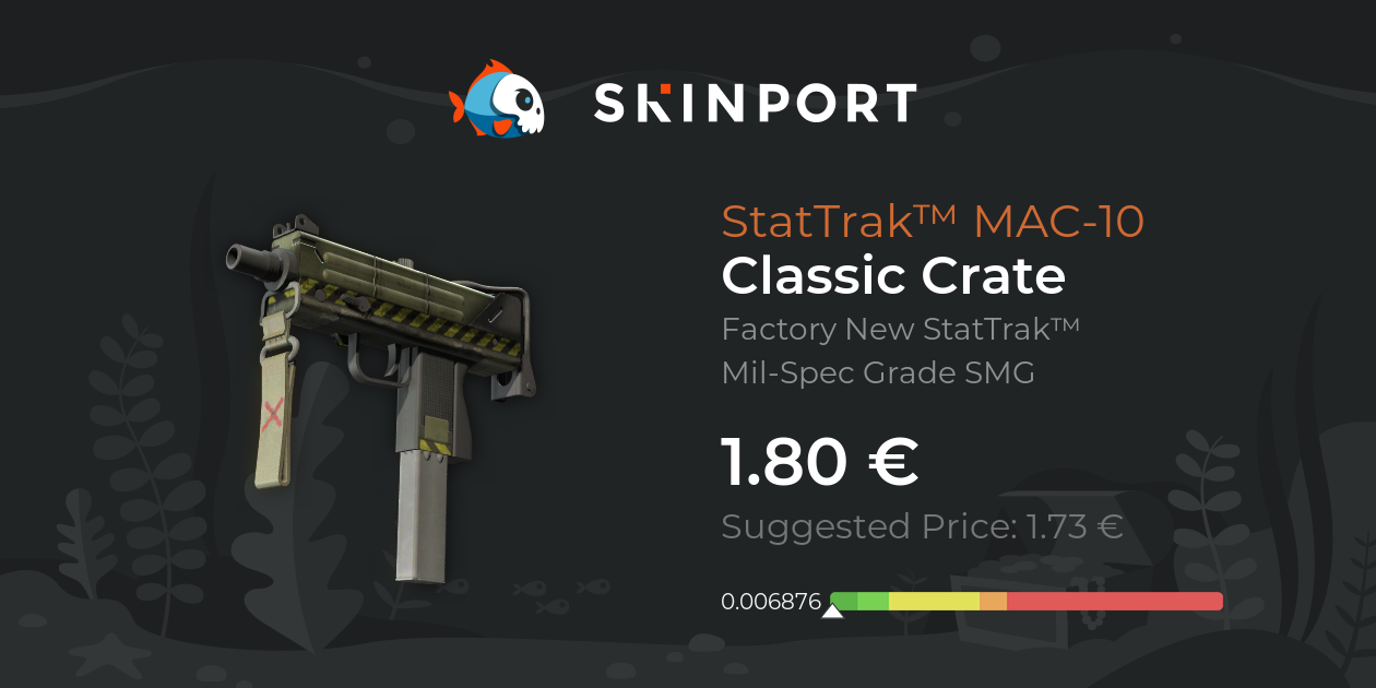 StatTrak™ MAC-10 | Classic Crate (Factory New) - Counter-Strike 2 - Skinport