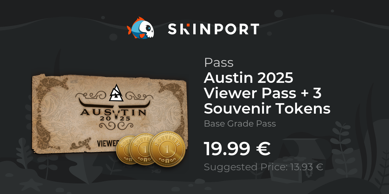 Austin 2025 Viewer Pass + 3 Souvenir Tokens - Counter-Strike 2 - Skinport