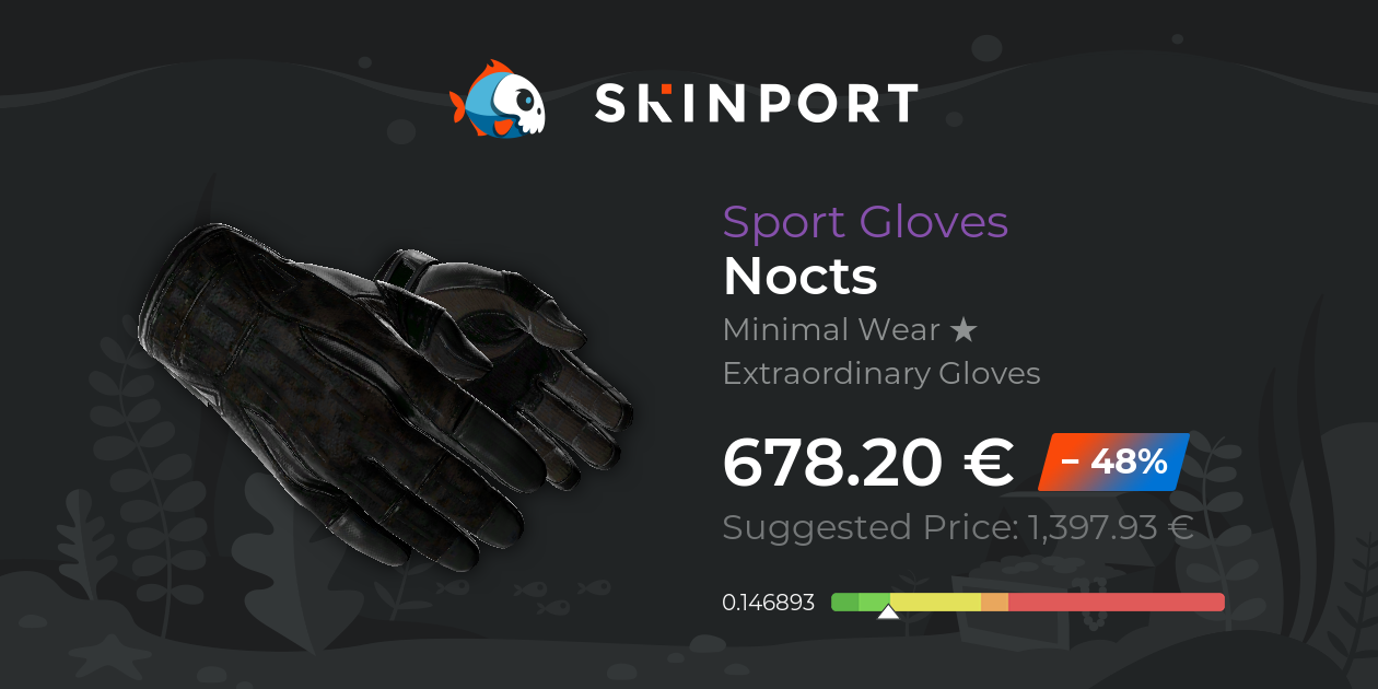 Sport Gloves | Nocts (Minimal Wear) - Counter-Strike 2 - Skinport