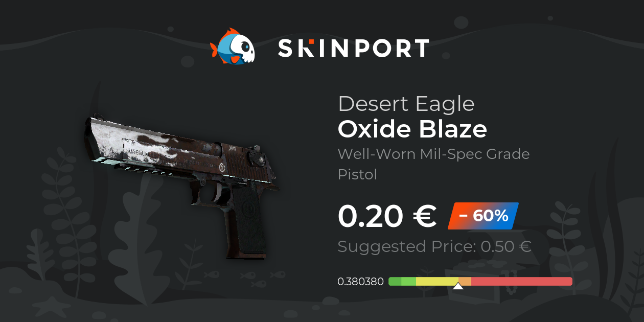 Desert Eagle | Oxide Blaze (Well-Worn) - Counter-Strike 2 - Skinport