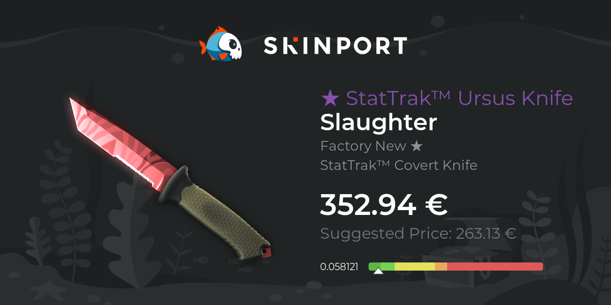 StatTrak™ Ursus Knife | Slaughter (Factory New) - Counter-Strike 2 ...