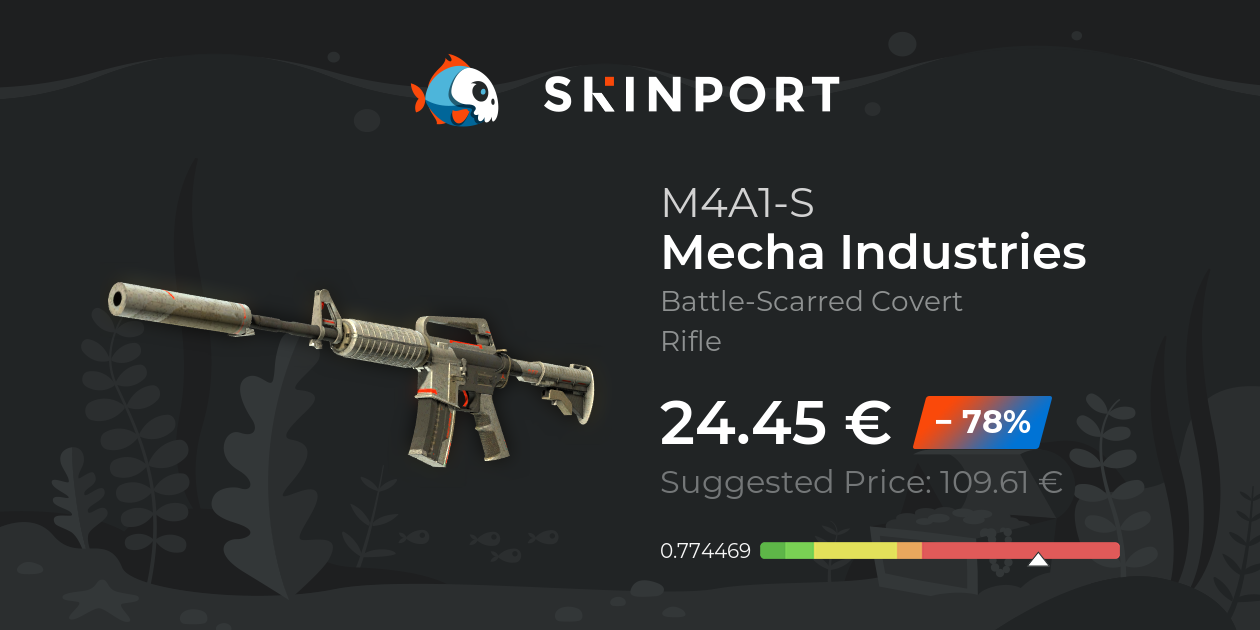 M4A1-S | Mecha Industries (Battle-Scarred) - Counter-Strike 2 - Skinport