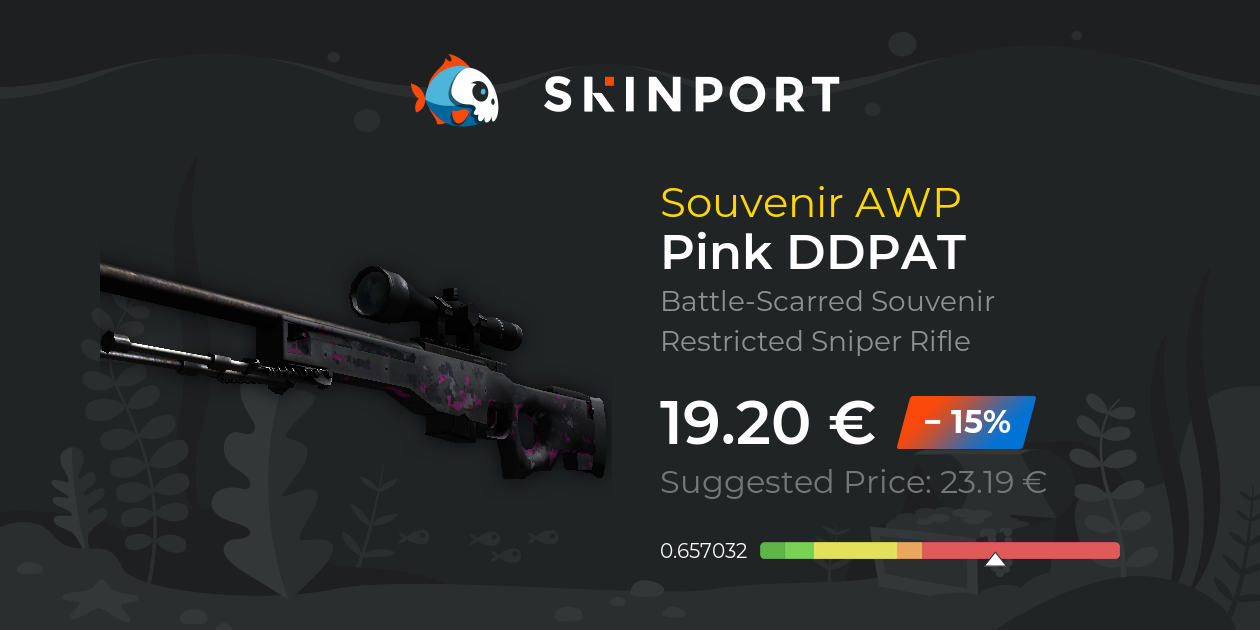 Souvenir AWP | Pink DDPAT (Battle-Scarred) - Counter-Strike 2 - Skinport