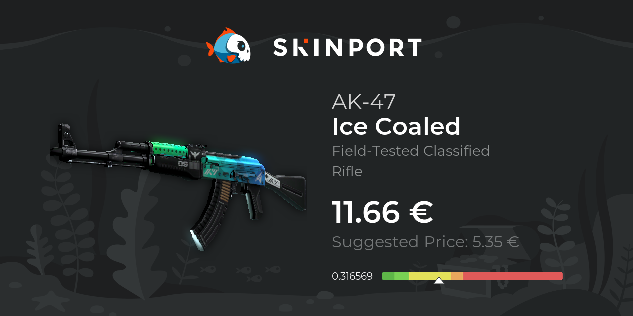 AK-47 | Ice Coaled (Field-Tested) - CS:GO - Skinport