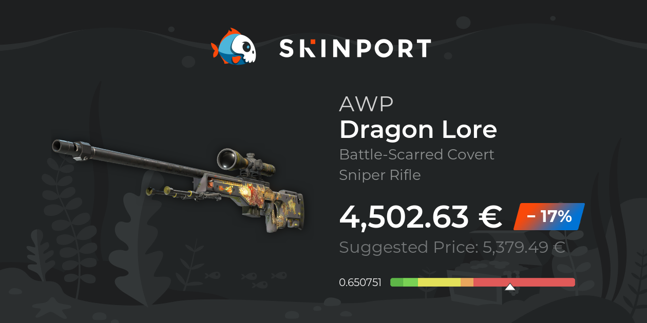 AWP | Dragon Lore (Battle-Scarred) - Counter-Strike 2 - Skinport