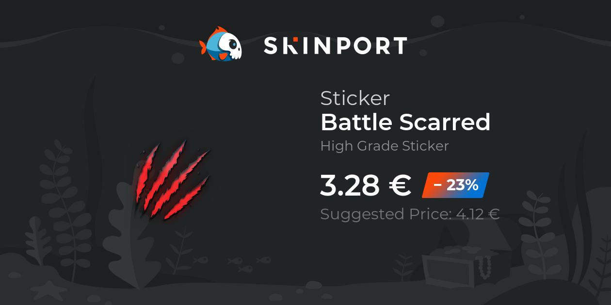 Sticker | Battle Scarred - Counter-Strike 2 - Skinport