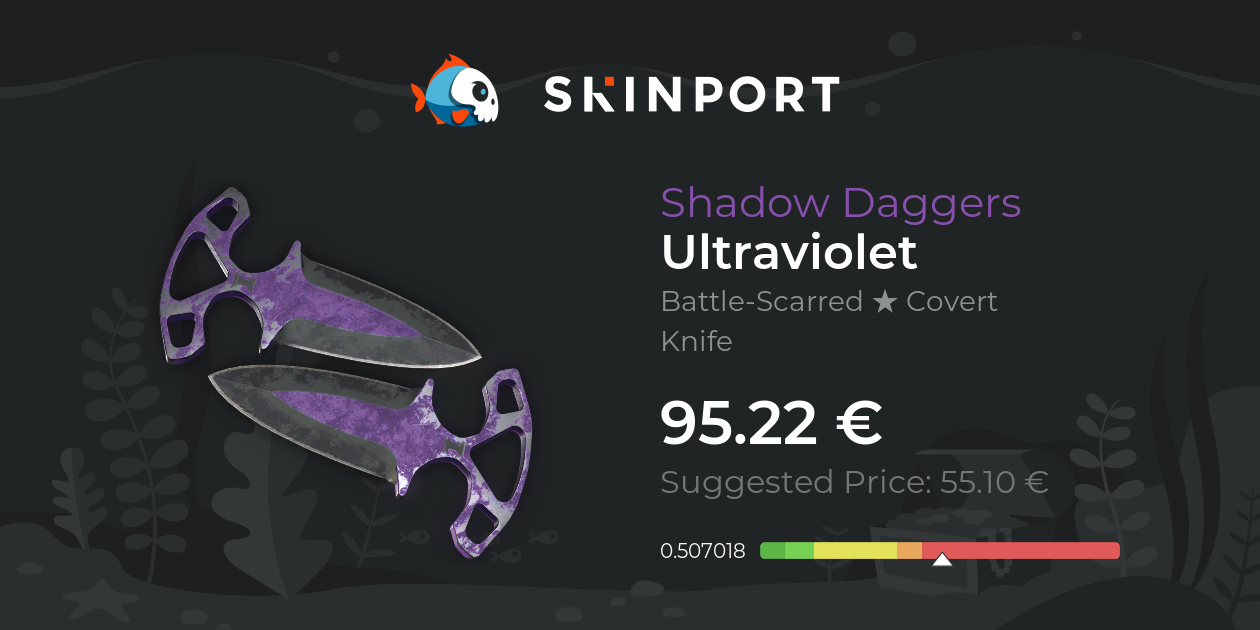 Shadow Daggers | Ultraviolet (Battle-Scarred) - Counter-Strike 2 - Skinport