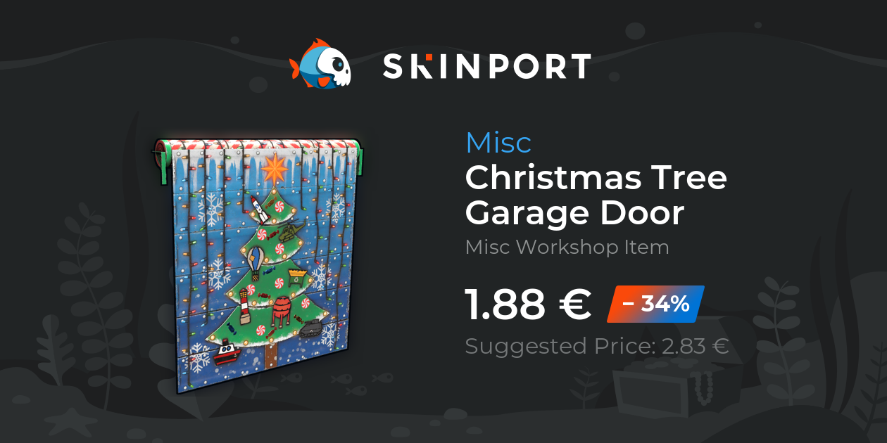 Christmas Tree Garage Door - Rust - Skinport