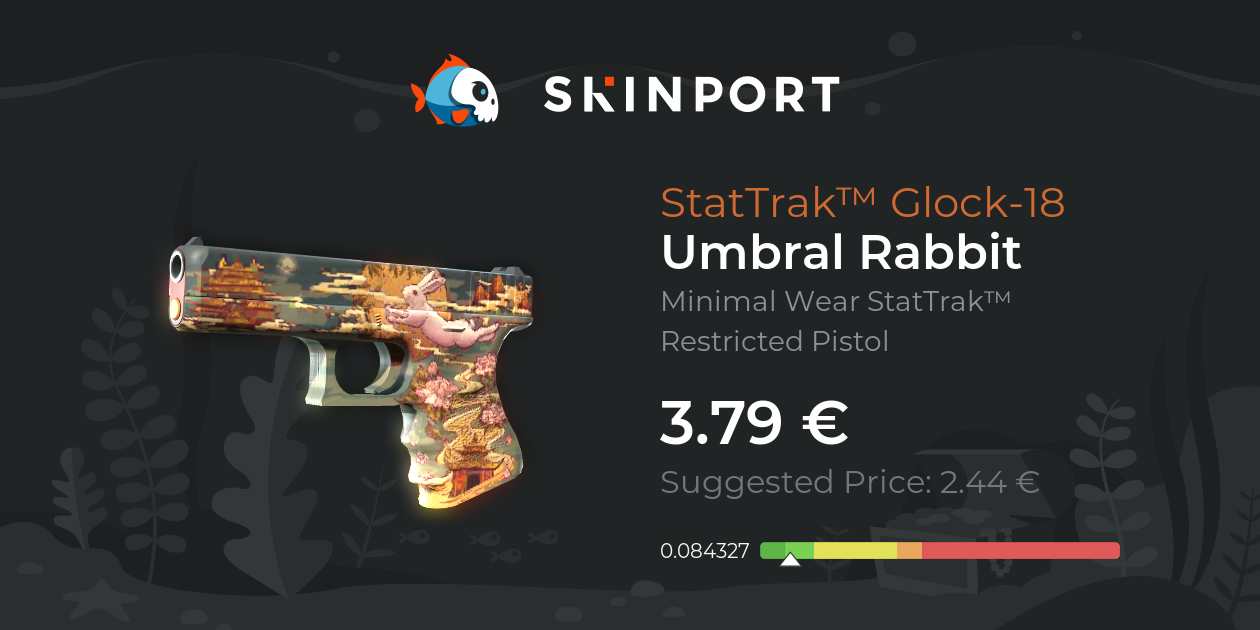 StatTrak™ Glock-18 | Umbral Rabbit (Minimal Wear) - Counter-Strike 2 ...