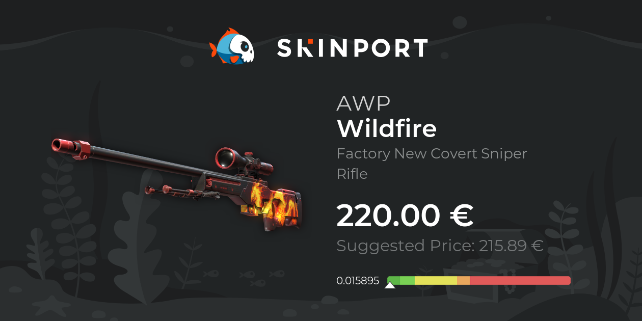 AWP | Wildfire (Factory New) - Counter-Strike 2 - Skinport